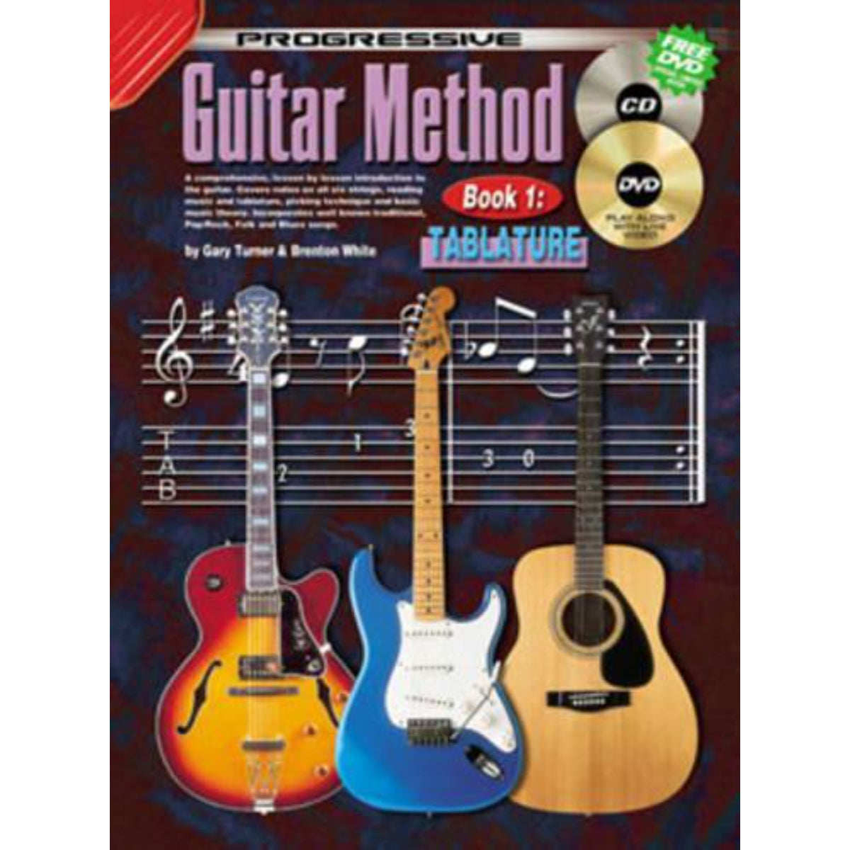 Progressive Guitar Method Book 1 Tablature CD/DVD ersion - Turner & Wh ...