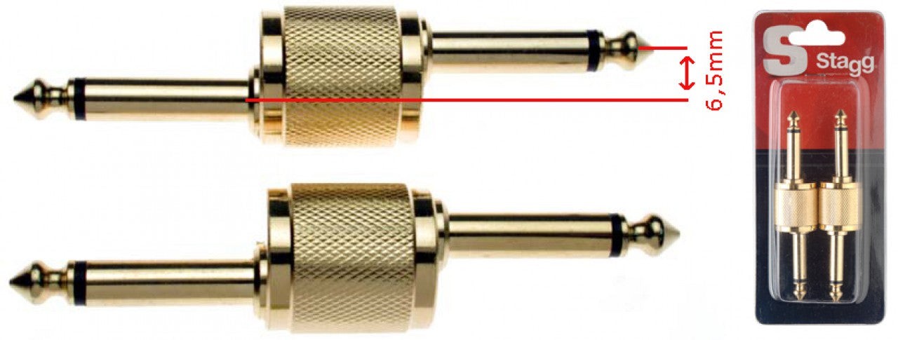 AC-PPDH Male Jack Plug-Male Jack Plug Adaptor – The Sound Garden Music Shop