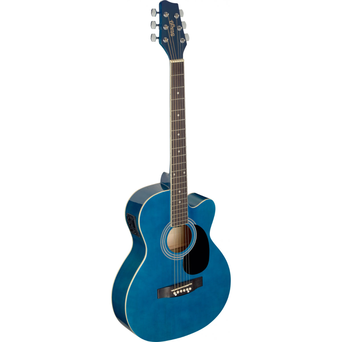 SA20ACE Blue Electro-Acoustic Guitar – The Sound Garden Music Shop