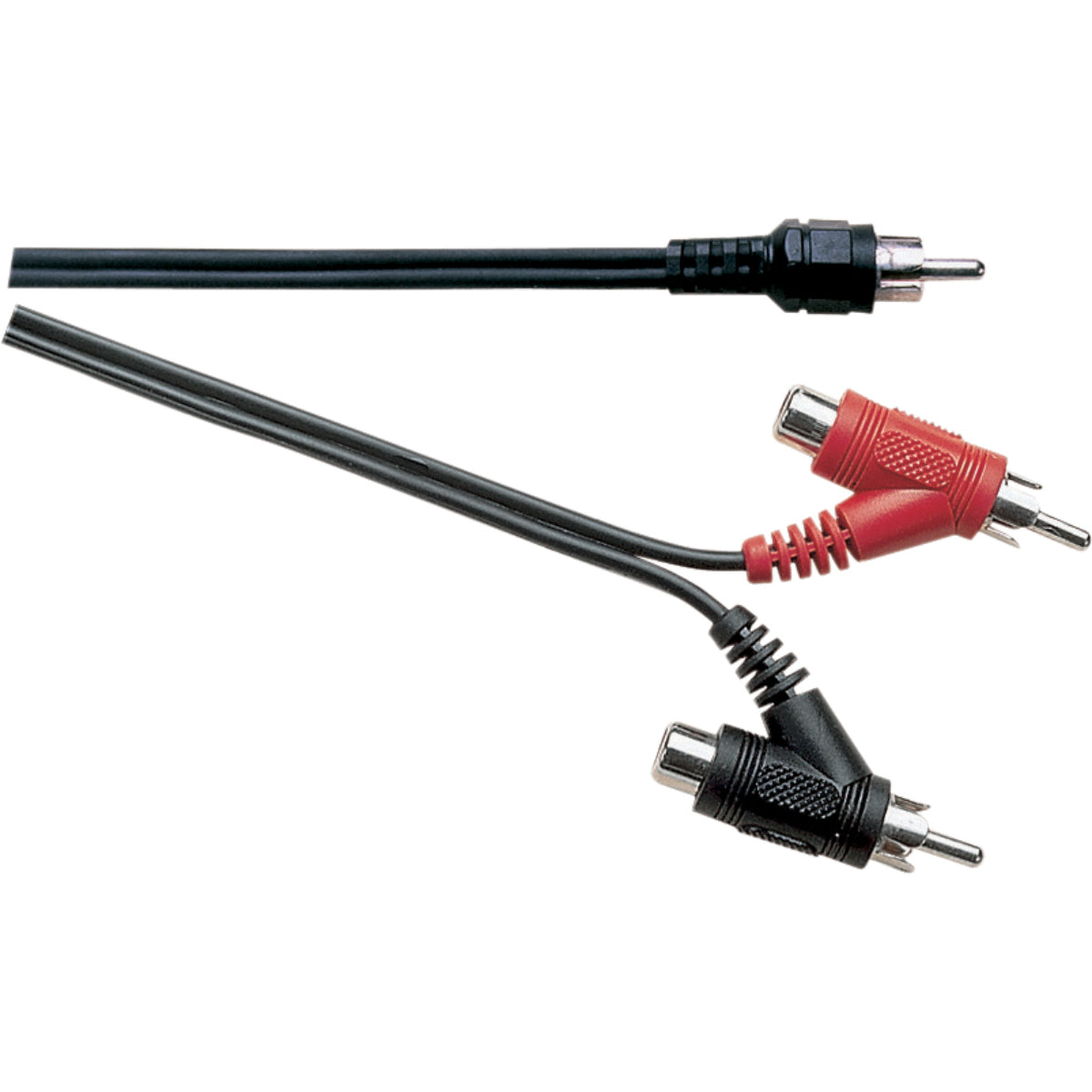 A118E - Figure 8 Screened Phono Plug To 2X Stackable Phono Plugs Lead ...