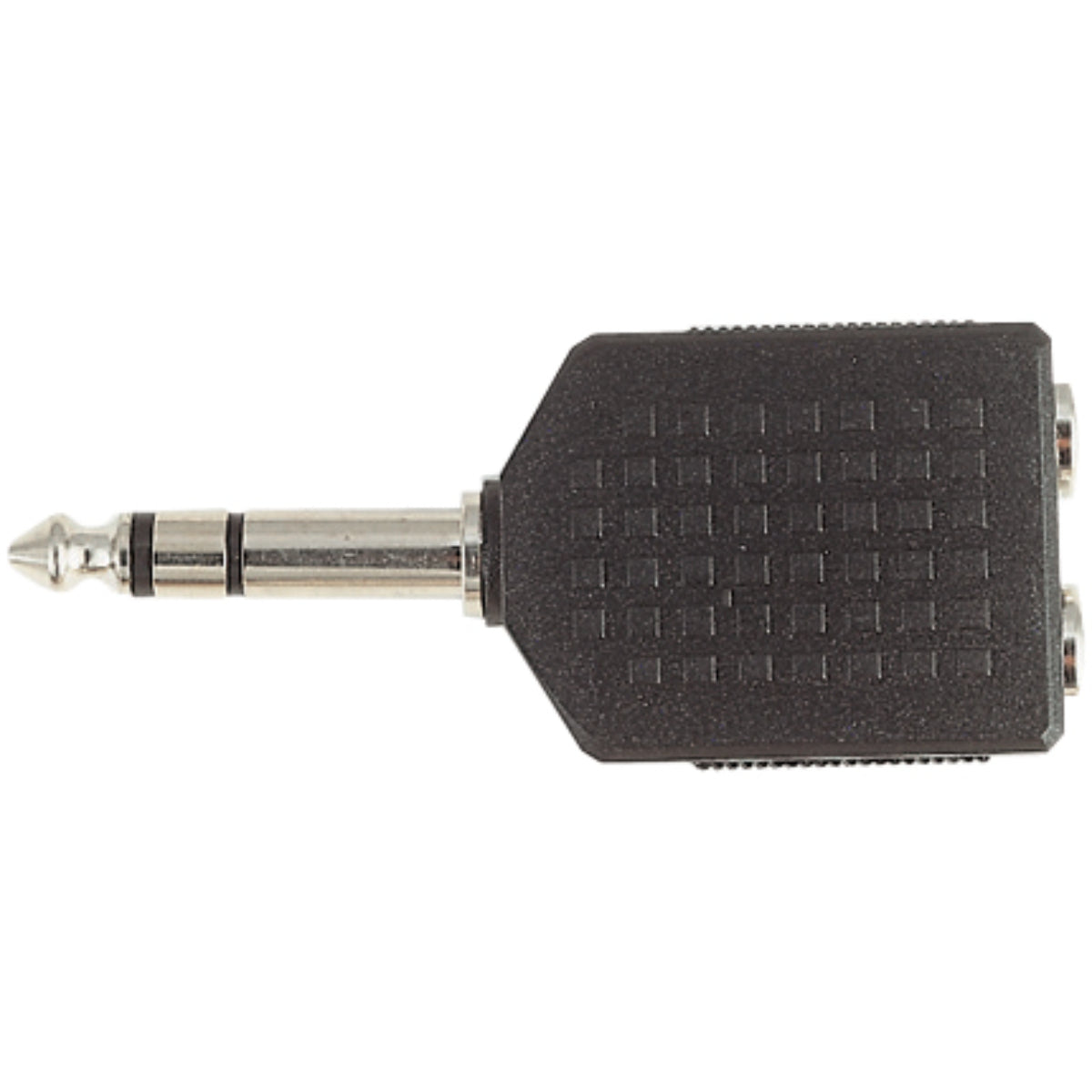 F386 Black 6.35Mm Stereo Plug To 2X 6.35Mm Stereo Sockets – The Sound ...