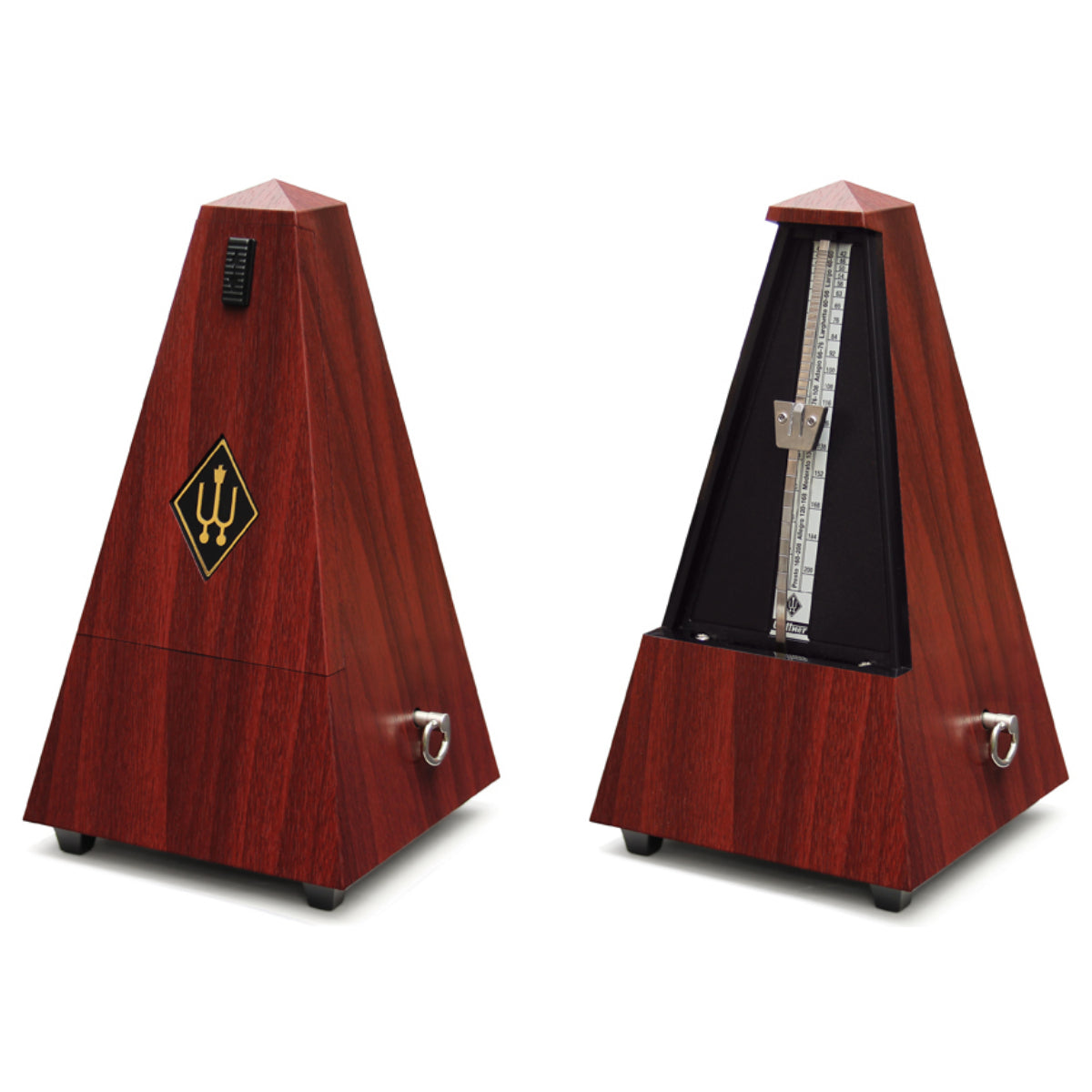 845111 Pyramid shaped metronome, Plastic, Mahogany, No bell – The Sound ...