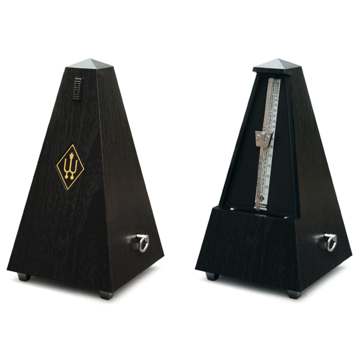 845161 Pyramid shaped metronome, Plastic, Black, No bell – The Sound ...